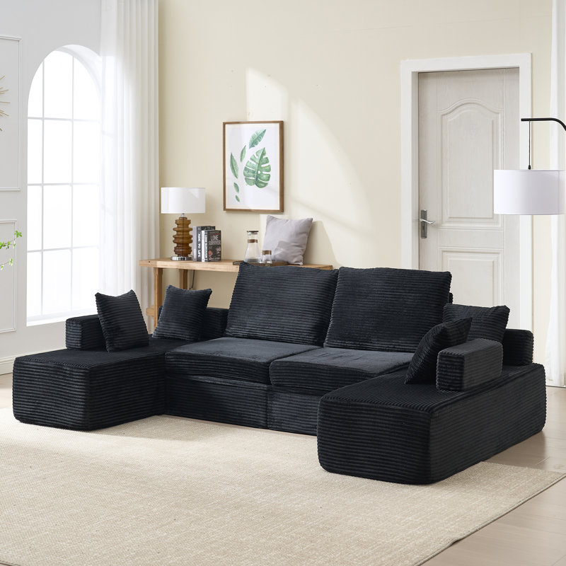 Mercer41 Soft Velvet Foam Sofa Bed Couch With Storage Ottoman Wayfair